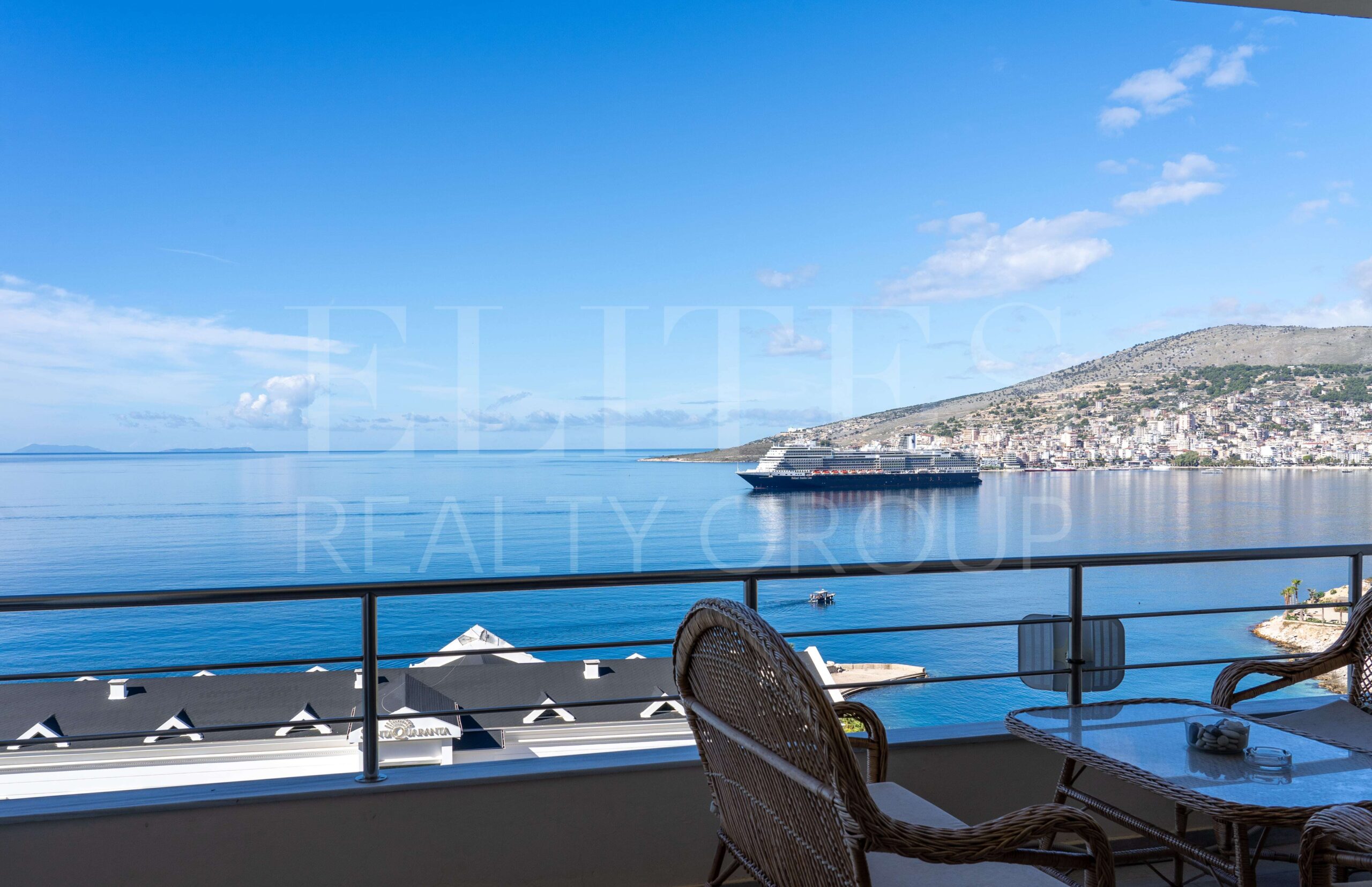 Waterfront Penthouse with Rare Panoramic Sea Views in Saranda